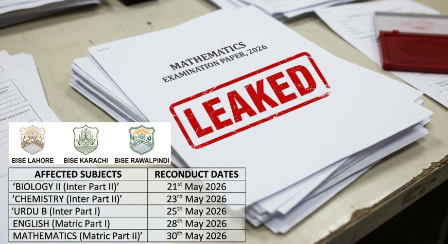 BISE Boards 2026: Which Papers Were Leaked? Official Reconduct Dates ...